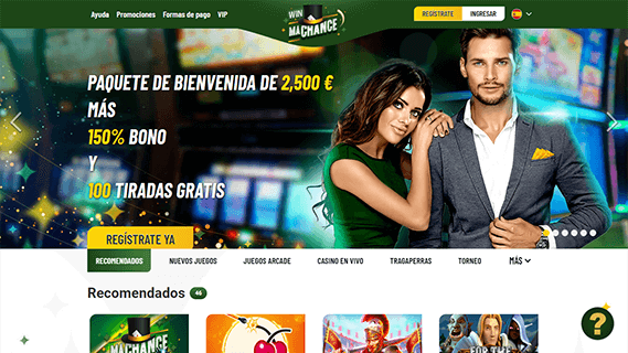 MaChance Casino Reseña - Juegos con RNG y En Vivo